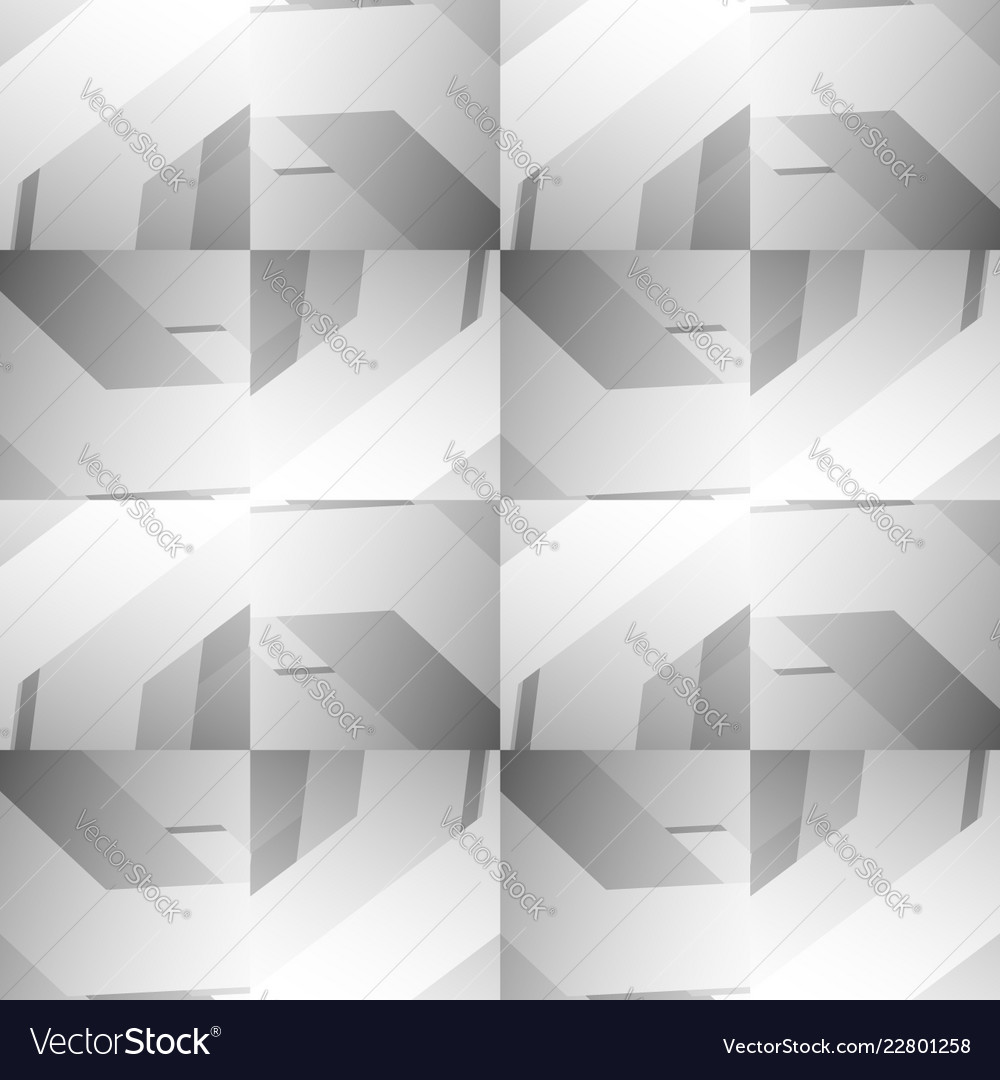 Abstract grayscale black and white geometric Vector Image
