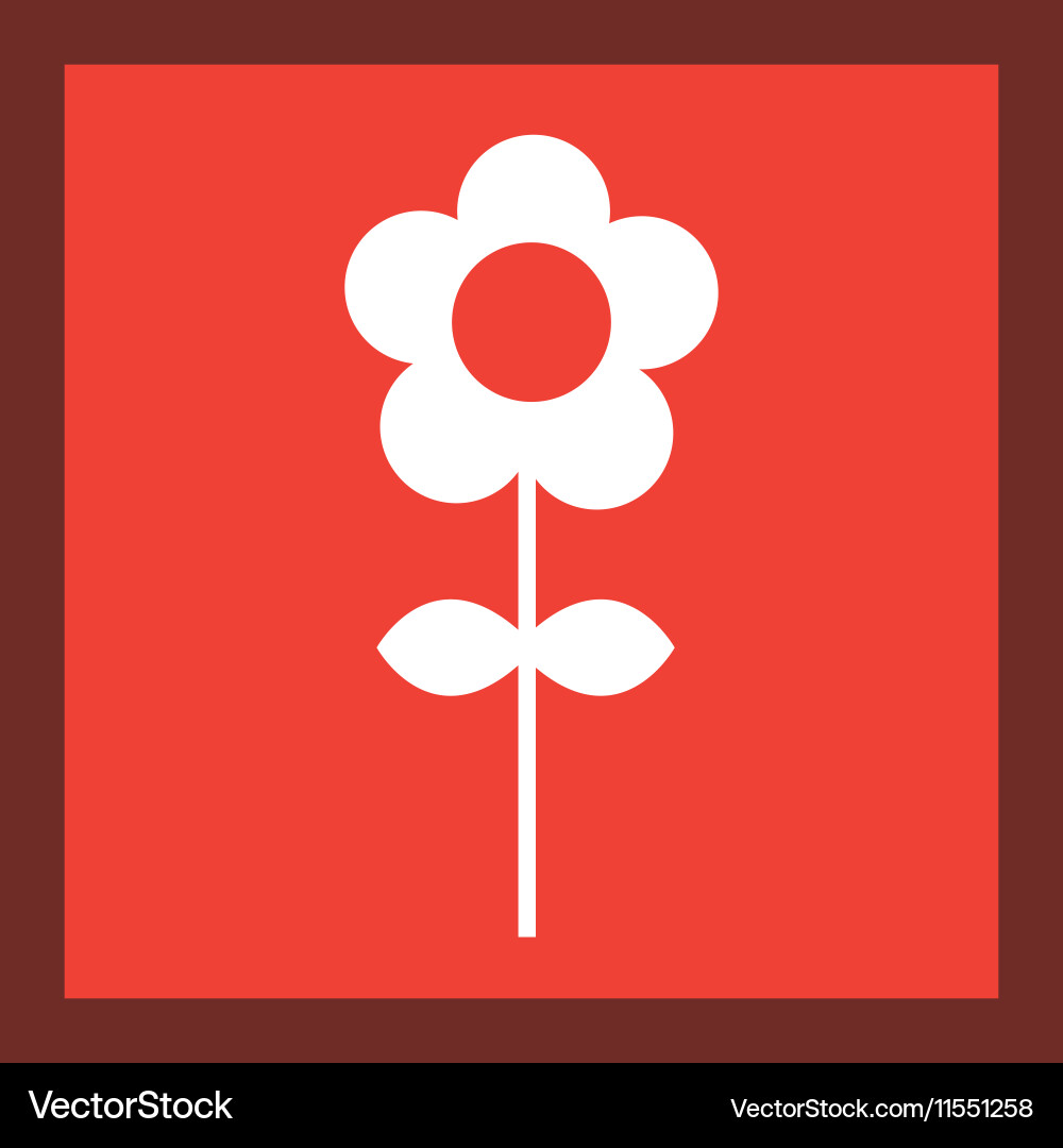 Flower garden isolated icon Royalty Free Vector Image