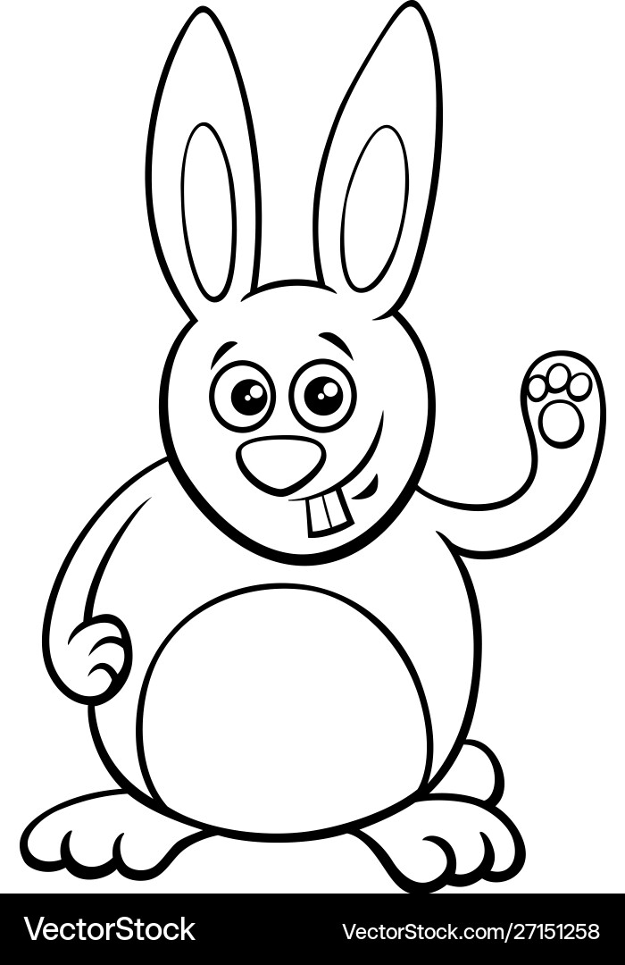 Funny Bunny Rabbits Drawing