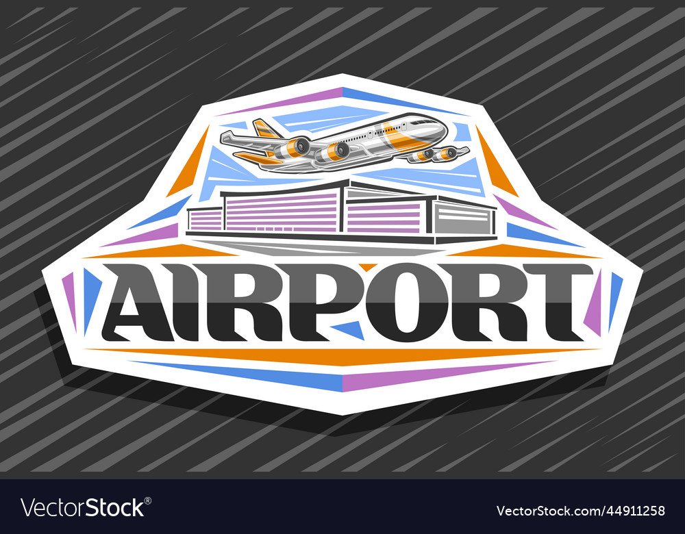 Logo for airport Royalty Free Vector Image - VectorStock