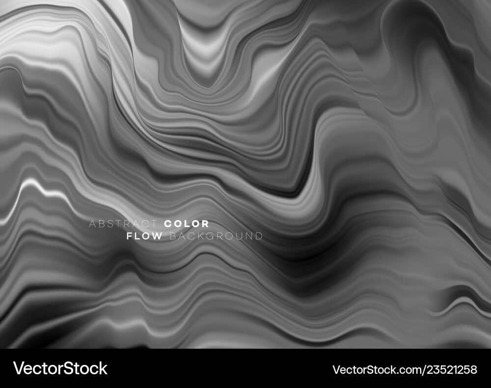 Modern colorful flow poster wave liquid shape in Vector Image