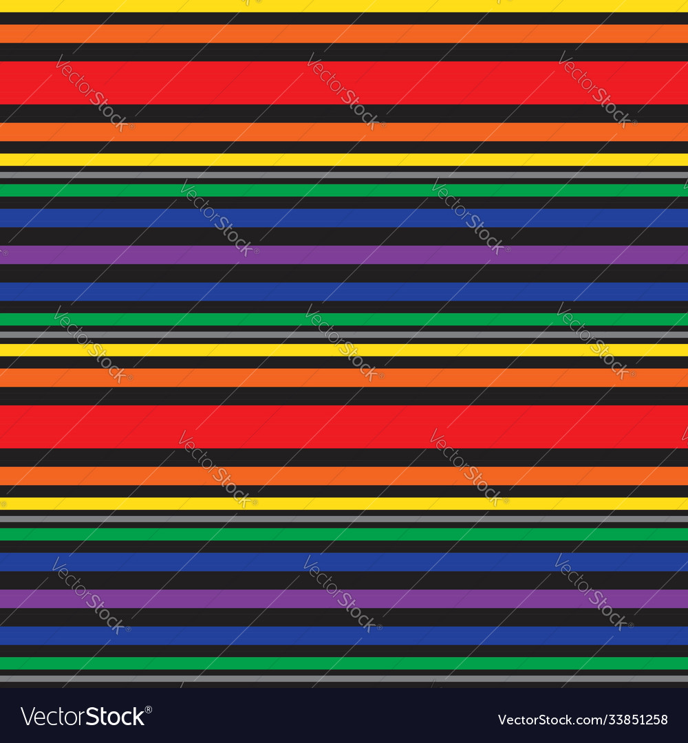 Rainbow stripe seamless pattern background Vector Image