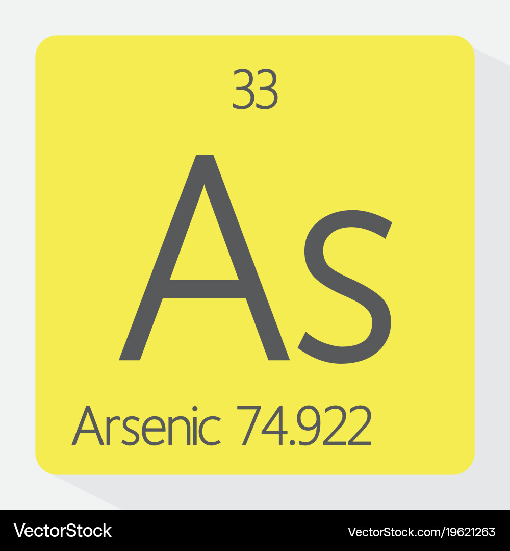 Arsenic Royalty Free Vector Image - VectorStock