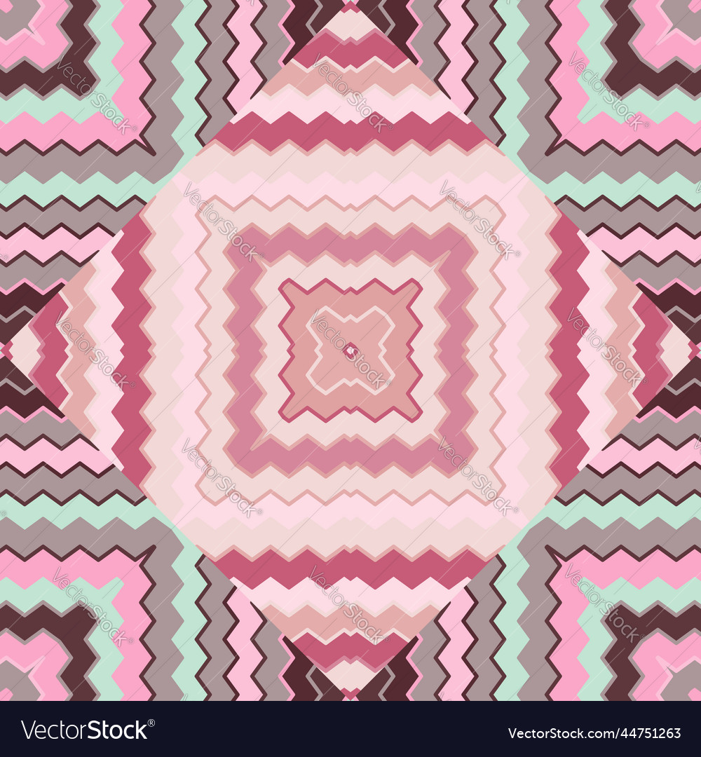 Creative zig zag wave seamless pattern hand drawn Vector Image