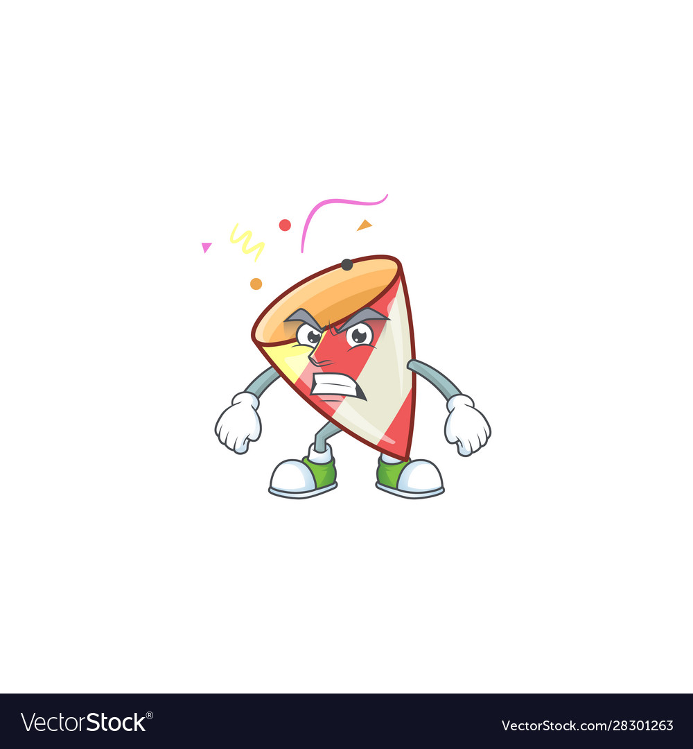 Exploding confetti cartoon character style Vector Image