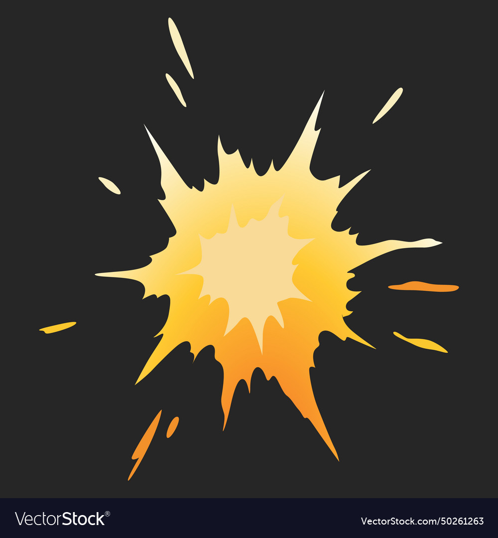 Explosion animation effect for game burst Vector Image