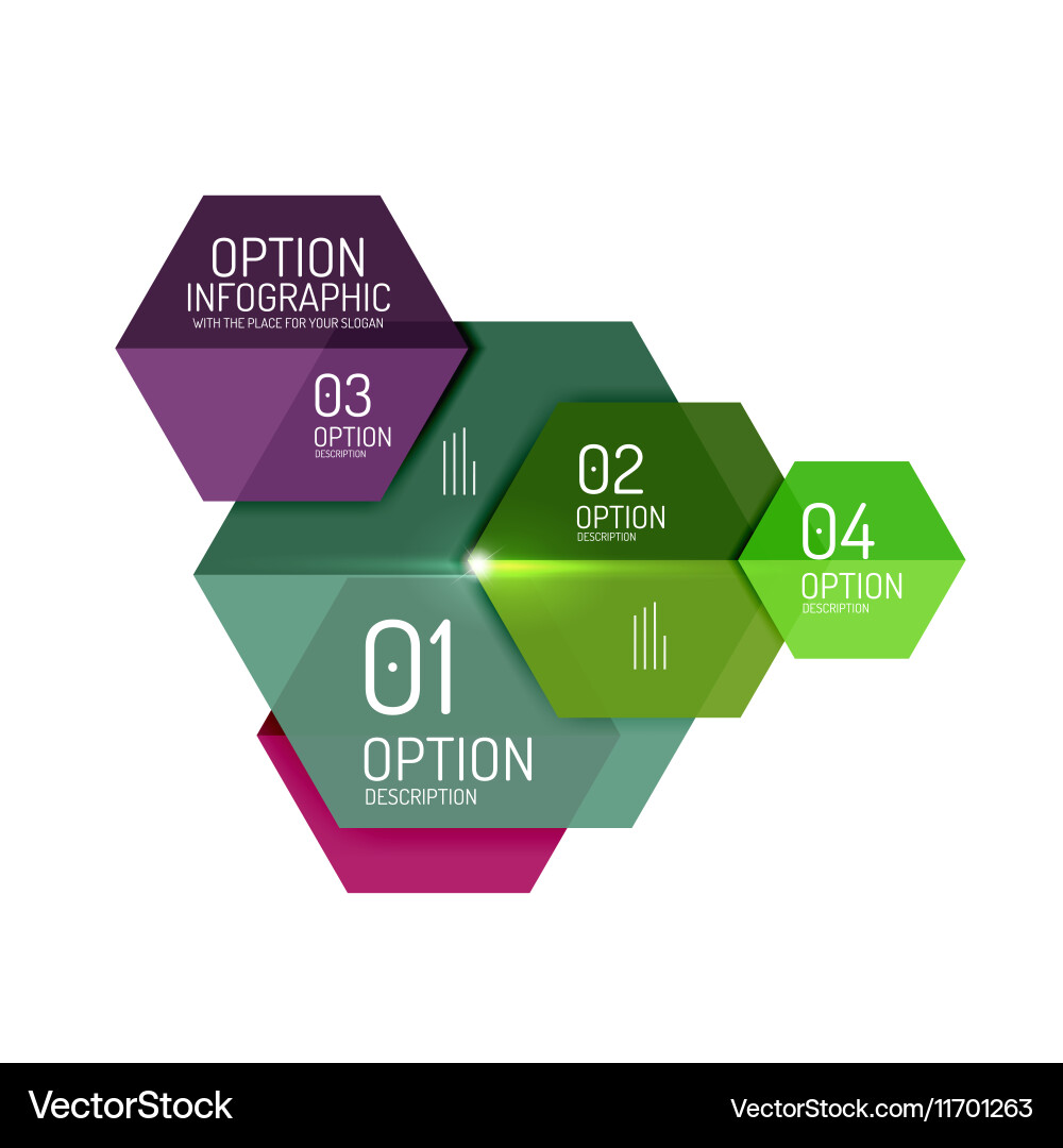 Infographic modern templates - geometric shapes Vector Image