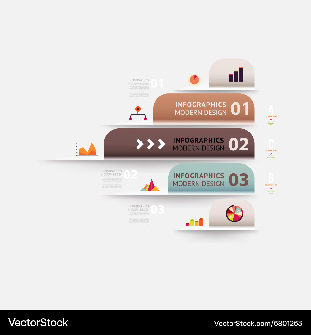 Infographic template Royalty Free Vector Image