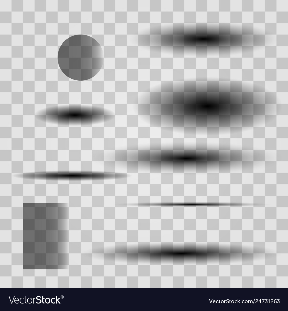Shadow set eps10 Royalty Free Vector Image - VectorStock