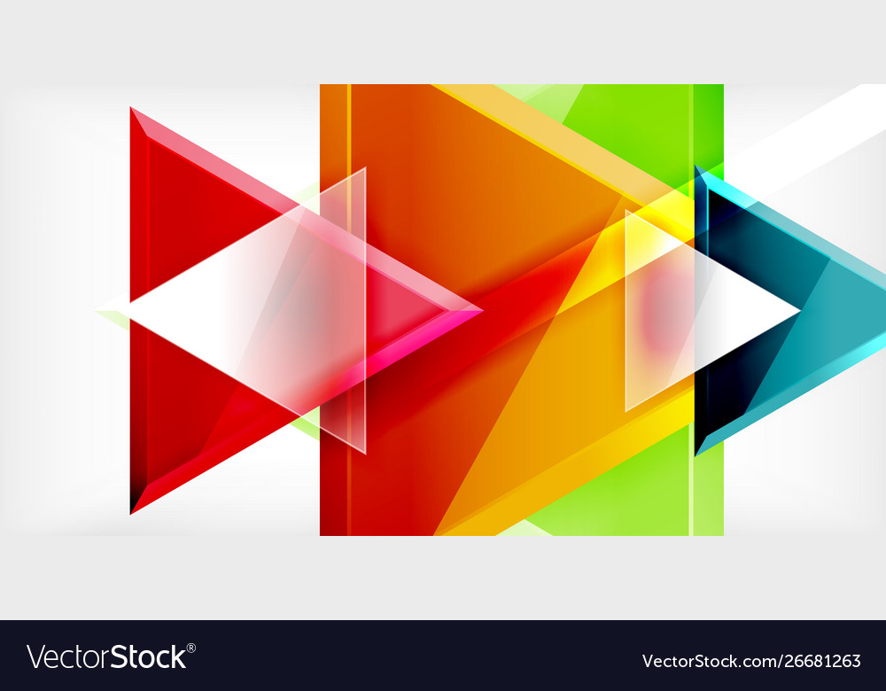 Triangle abstract background Royalty Free Vector Image