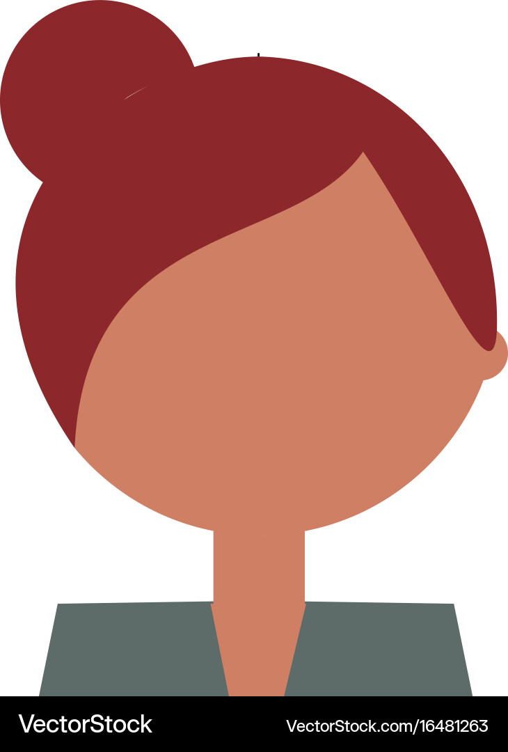 Woman profile cartoon Royalty Free Vector Image