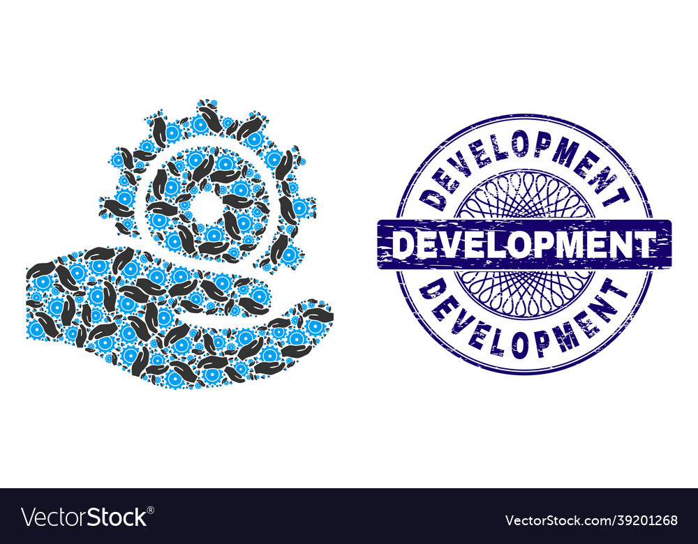 Development service recursive composition Vector Image