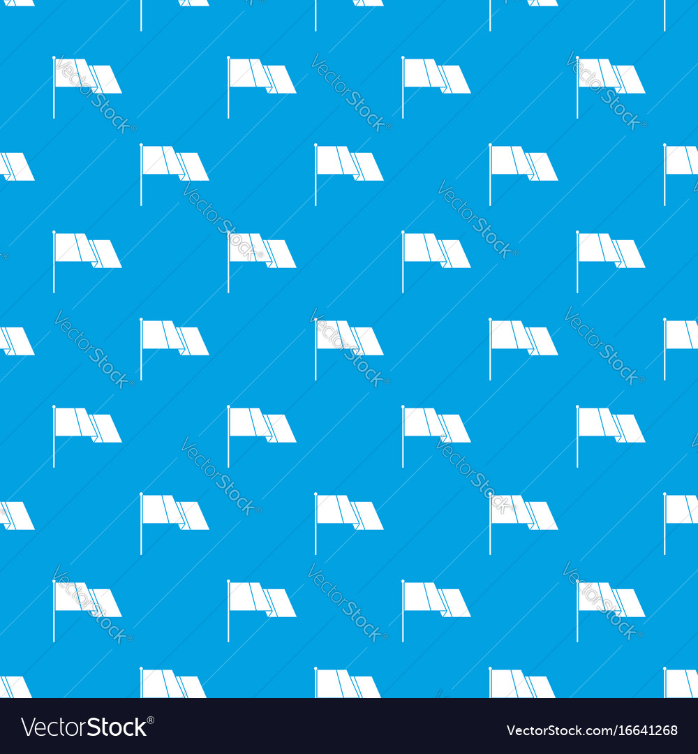 Flag pattern seamless blue Royalty Free Vector Image