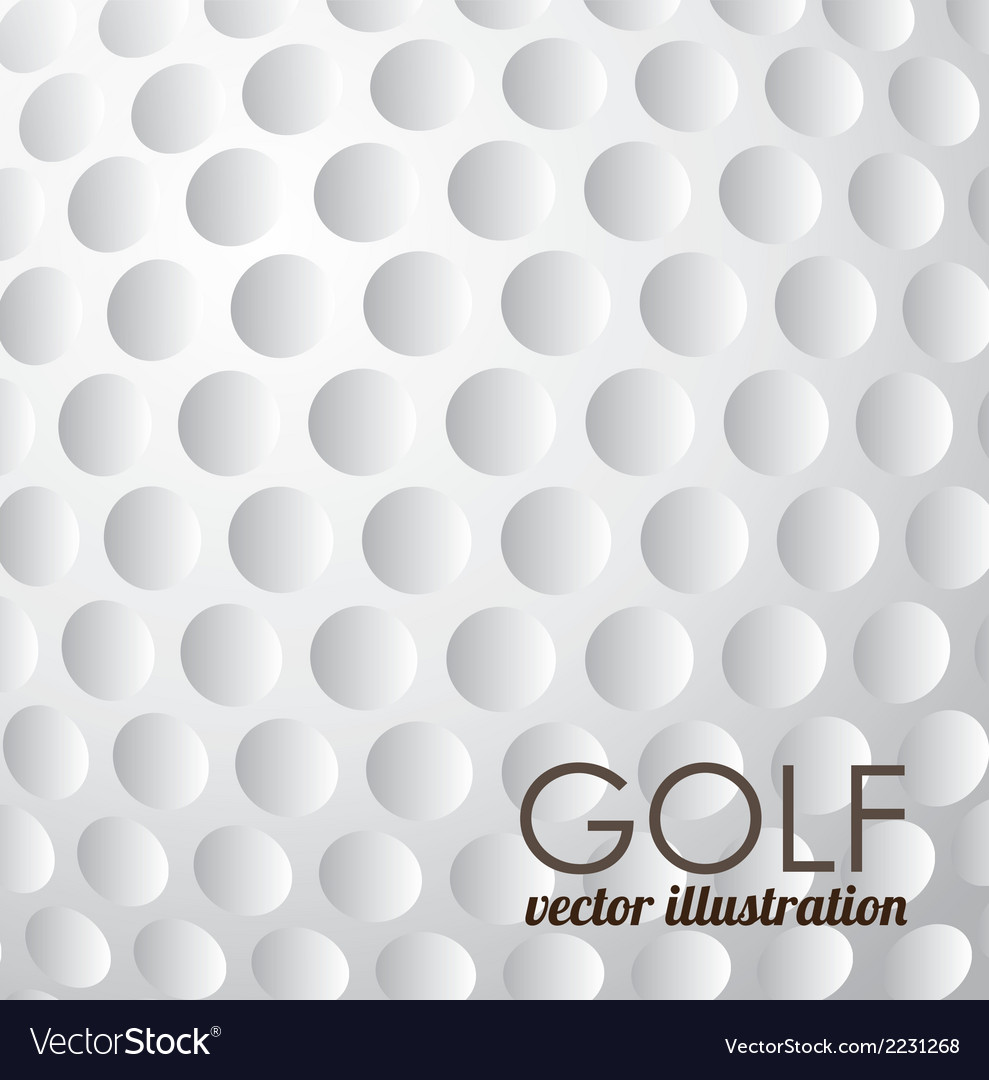 Golf design over pattern background Royalty Free Vector