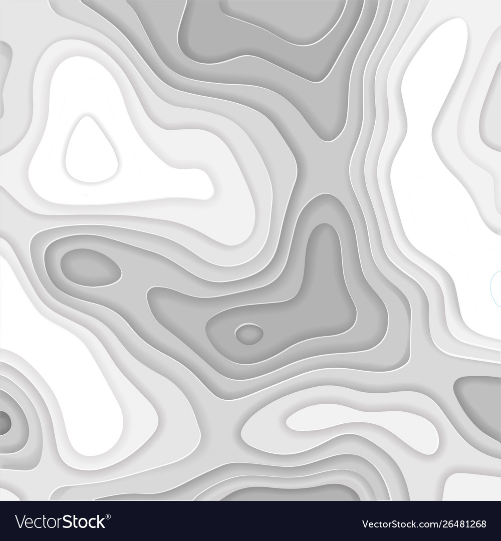 White paper cut wave shapes layered curve origami Vector Image White paper cut wave shapes layered curve origami Vector Image