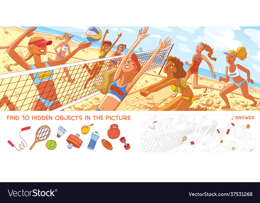Women S Beach Volleyball Panorama Find Hidden Objects In The My Xxx Hot Girl