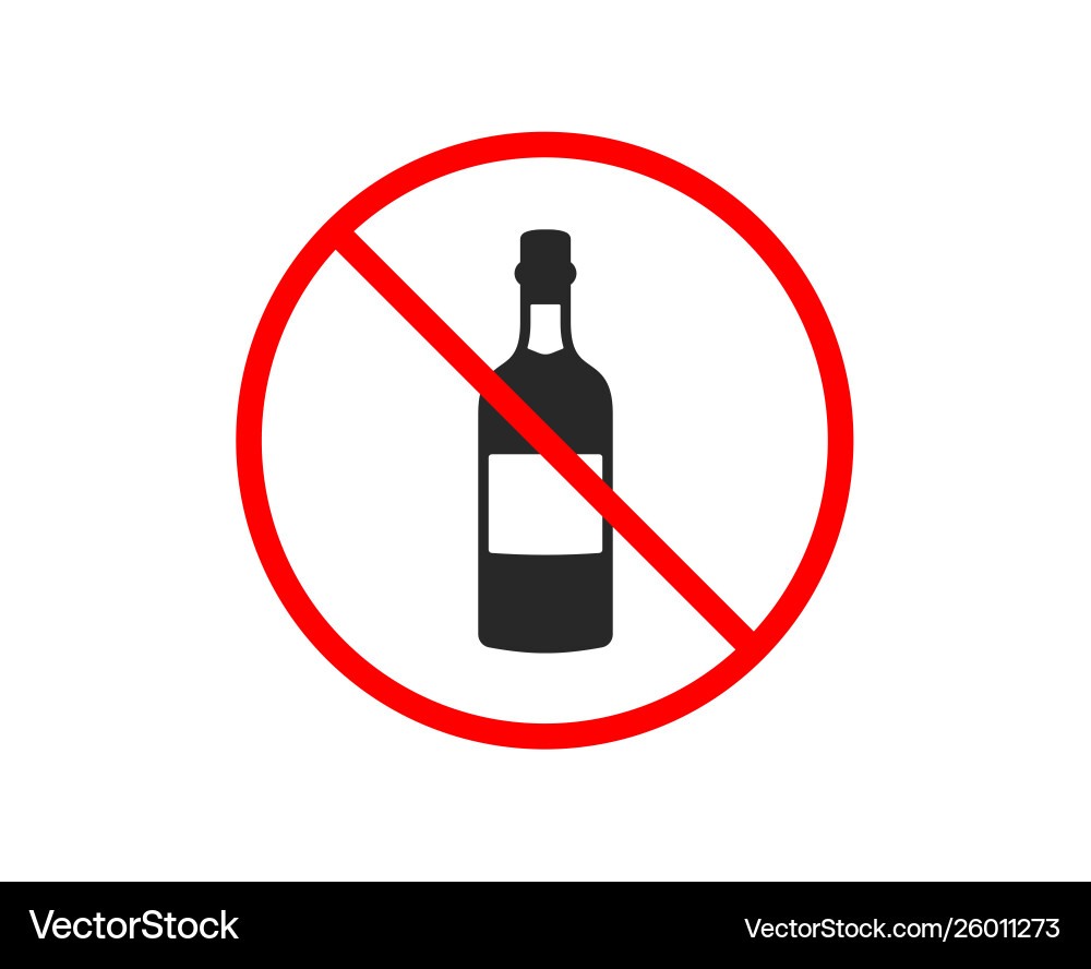 Brandy bottle icon whiskey alcohol sign Royalty Free Vector