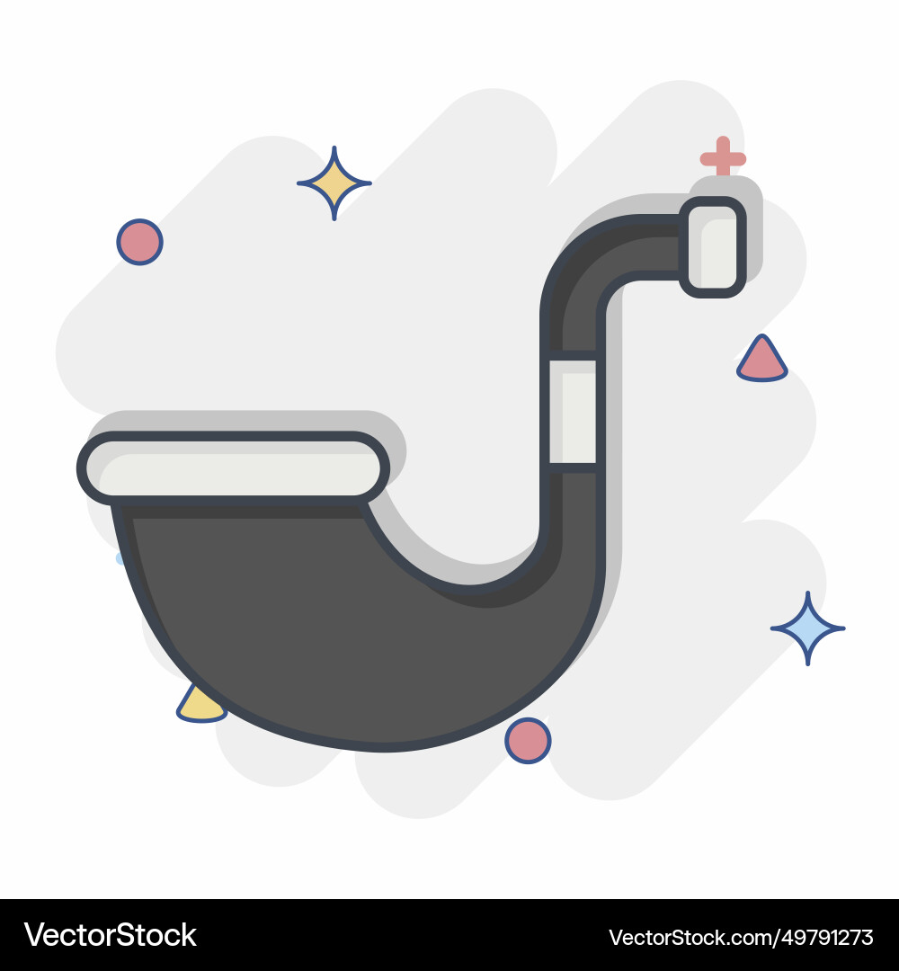 Icon smoking pipe related to ireland symbol comic Vector Image