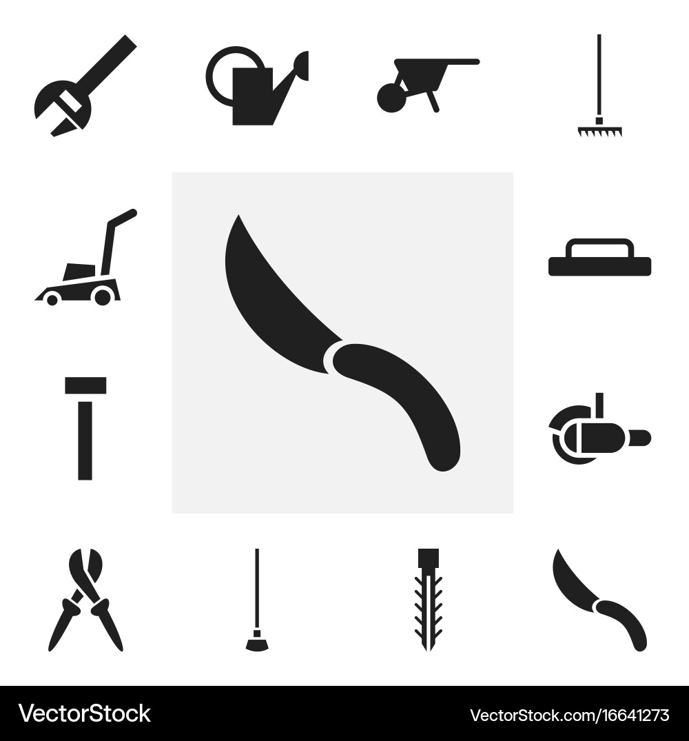 Set of 12 editable equipment icons includes Vector Image