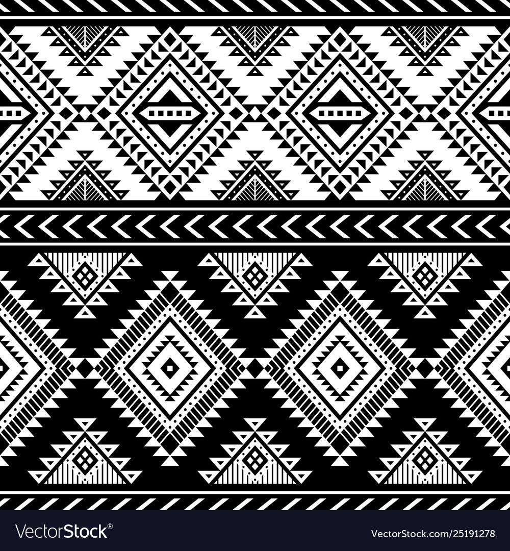 Aztec seamless pattern Royalty Free Vector Image