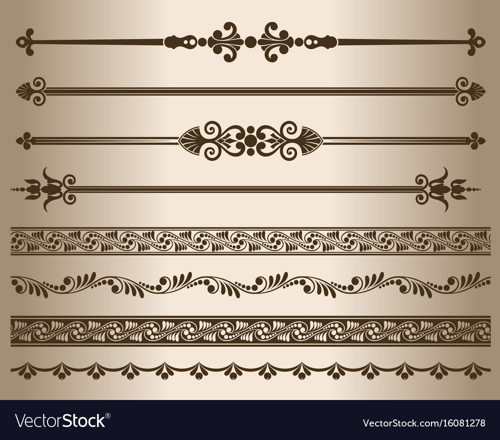 Decorative elements Royalty Free Vector Image - VectorStock