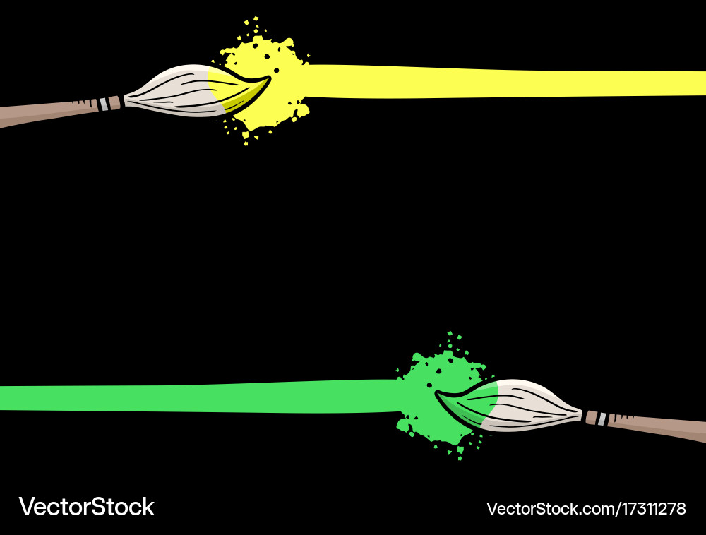 Paintbrush lines Royalty Free Vector Image - VectorStock