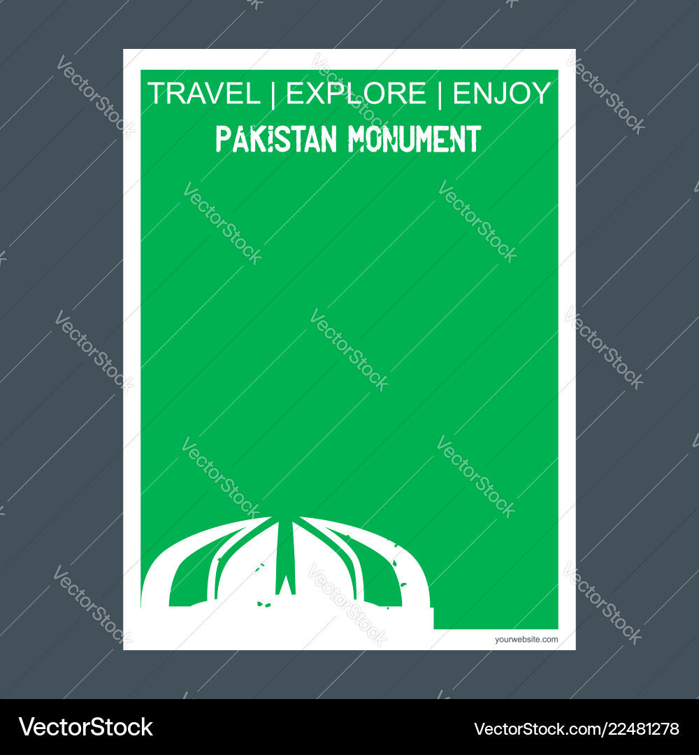 Pakistan monument islamabad monument Royalty Free Vector