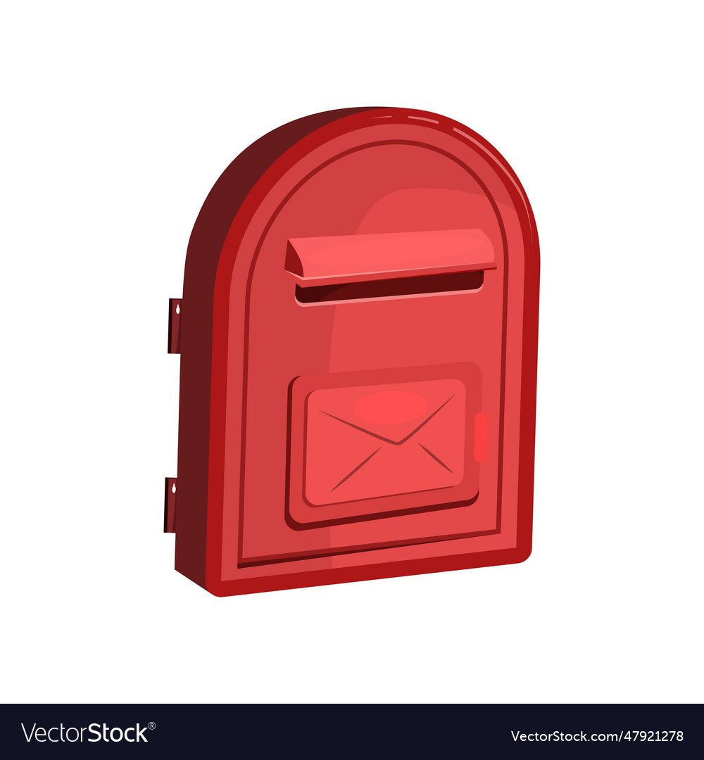 Red door mailbox Royalty Free Vector Image - VectorStock