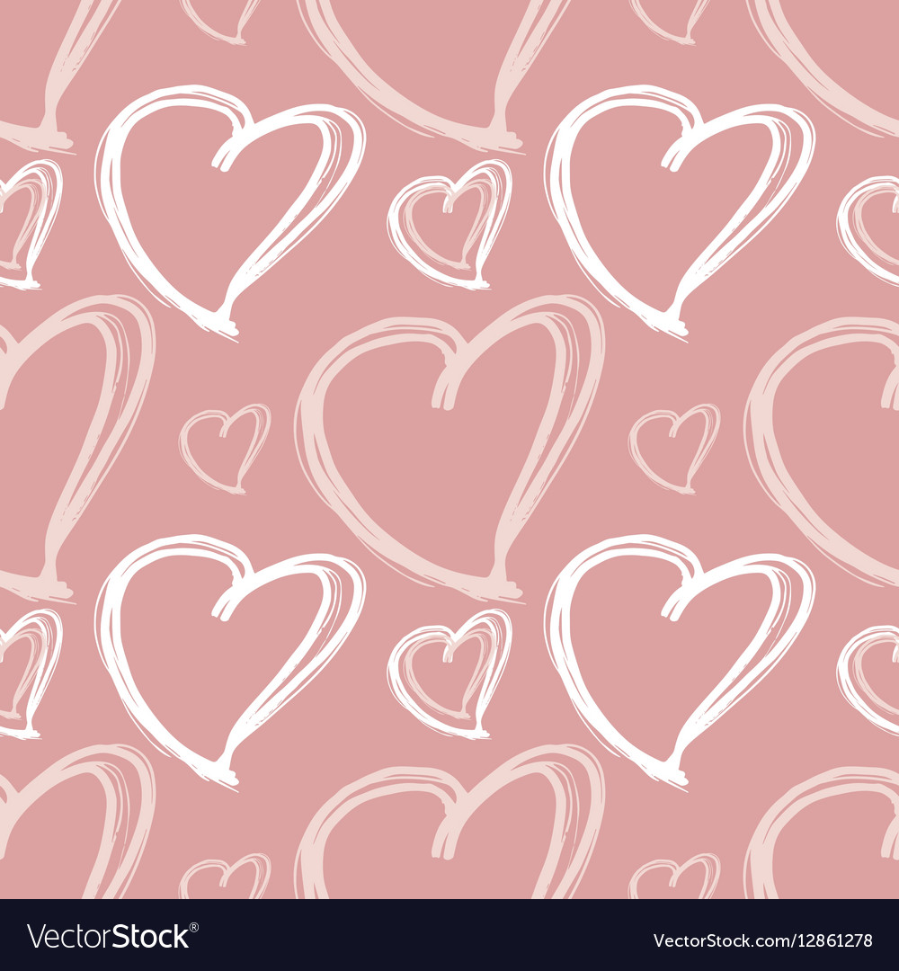 Romantic seamless pattern Royalty Free Vector Image