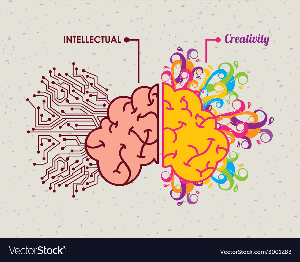 Brain design Royalty Free Vector Image - VectorStock