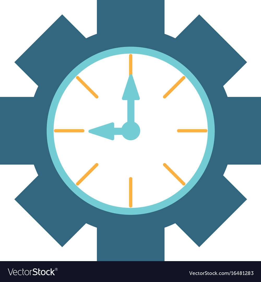 Clock time isolated Royalty Free Vector Image - VectorStock