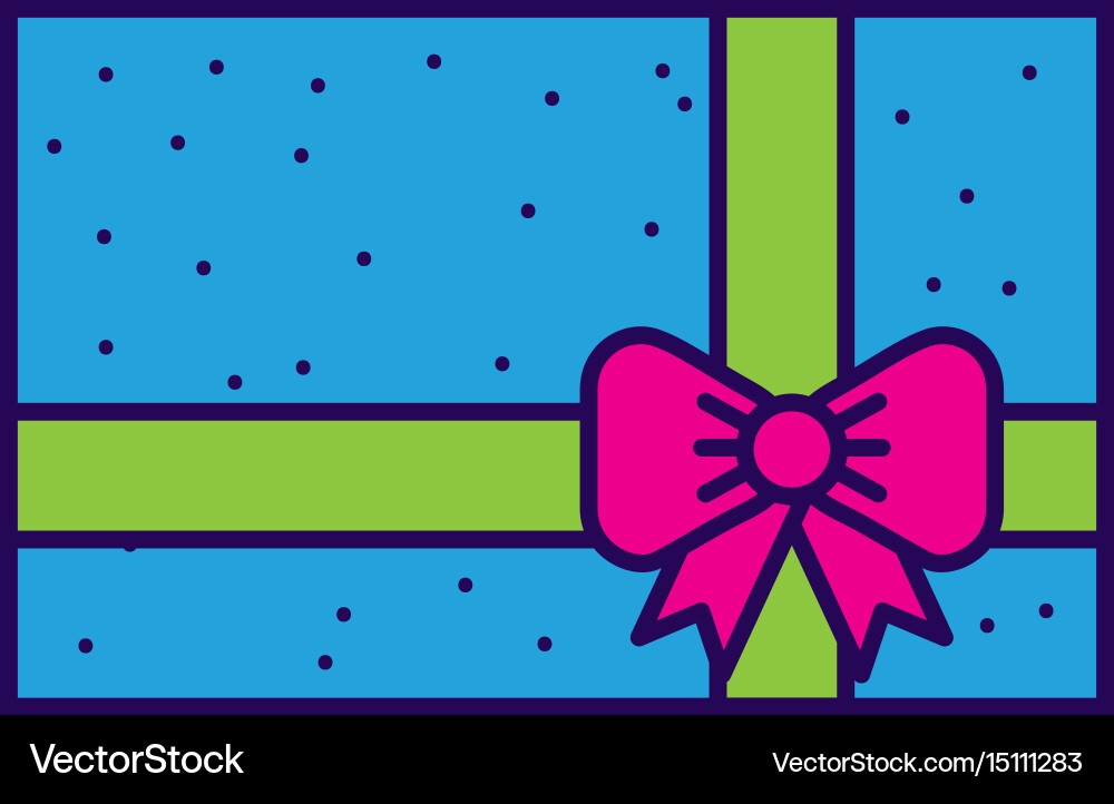 Cute colorful gift cartoon Royalty Free Vector Image
