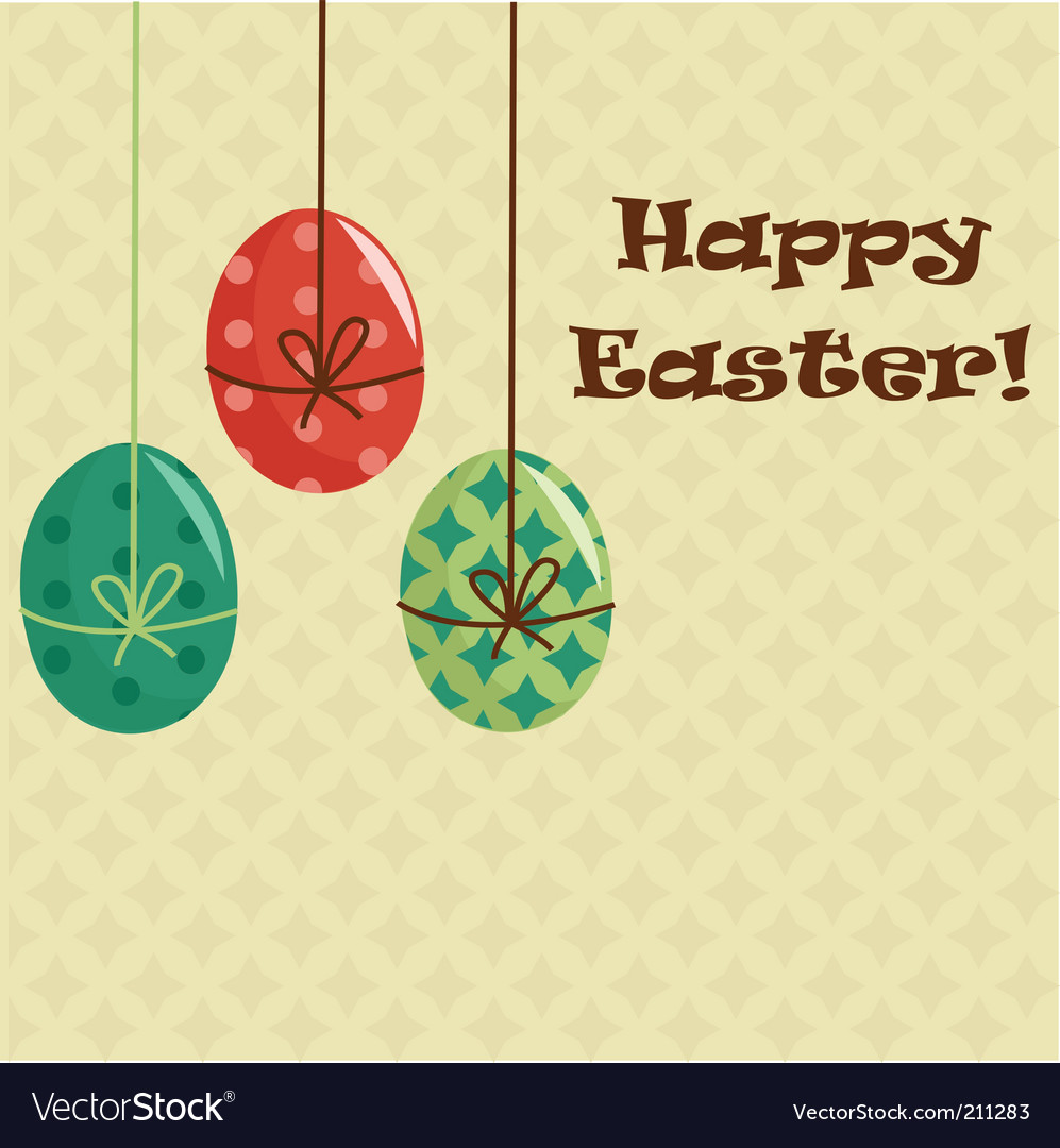 Happy easter Royalty Free Vector Image - VectorStock