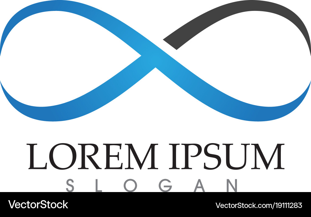 Infinity logo and symbol template icons app Vector Image