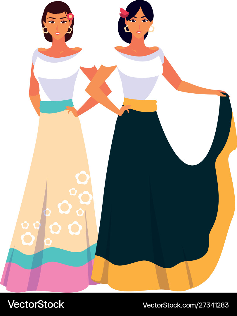 Isolated mexican women design Royalty Free Vector Image