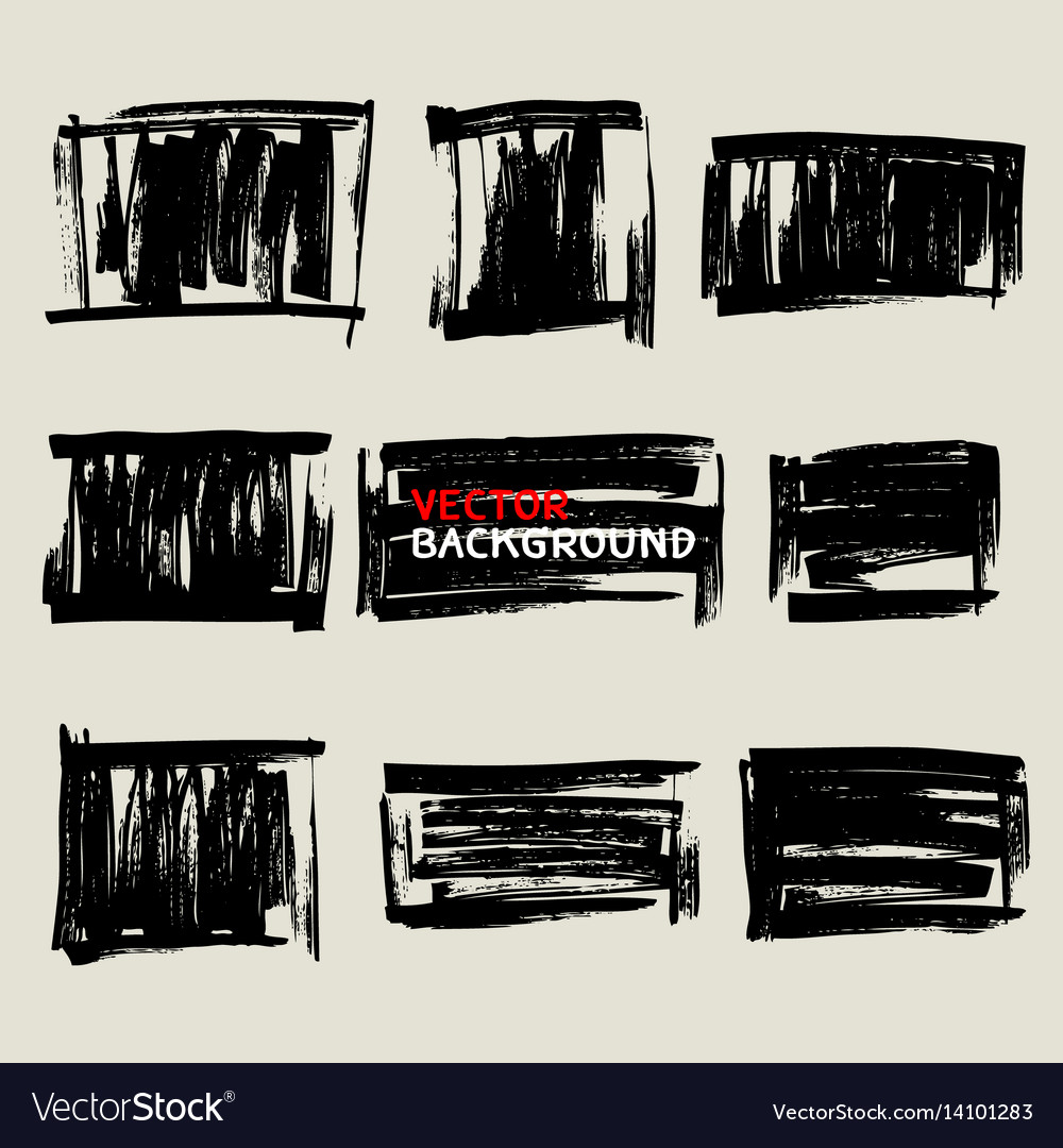 Marker paint texture background set Royalty Free Vector