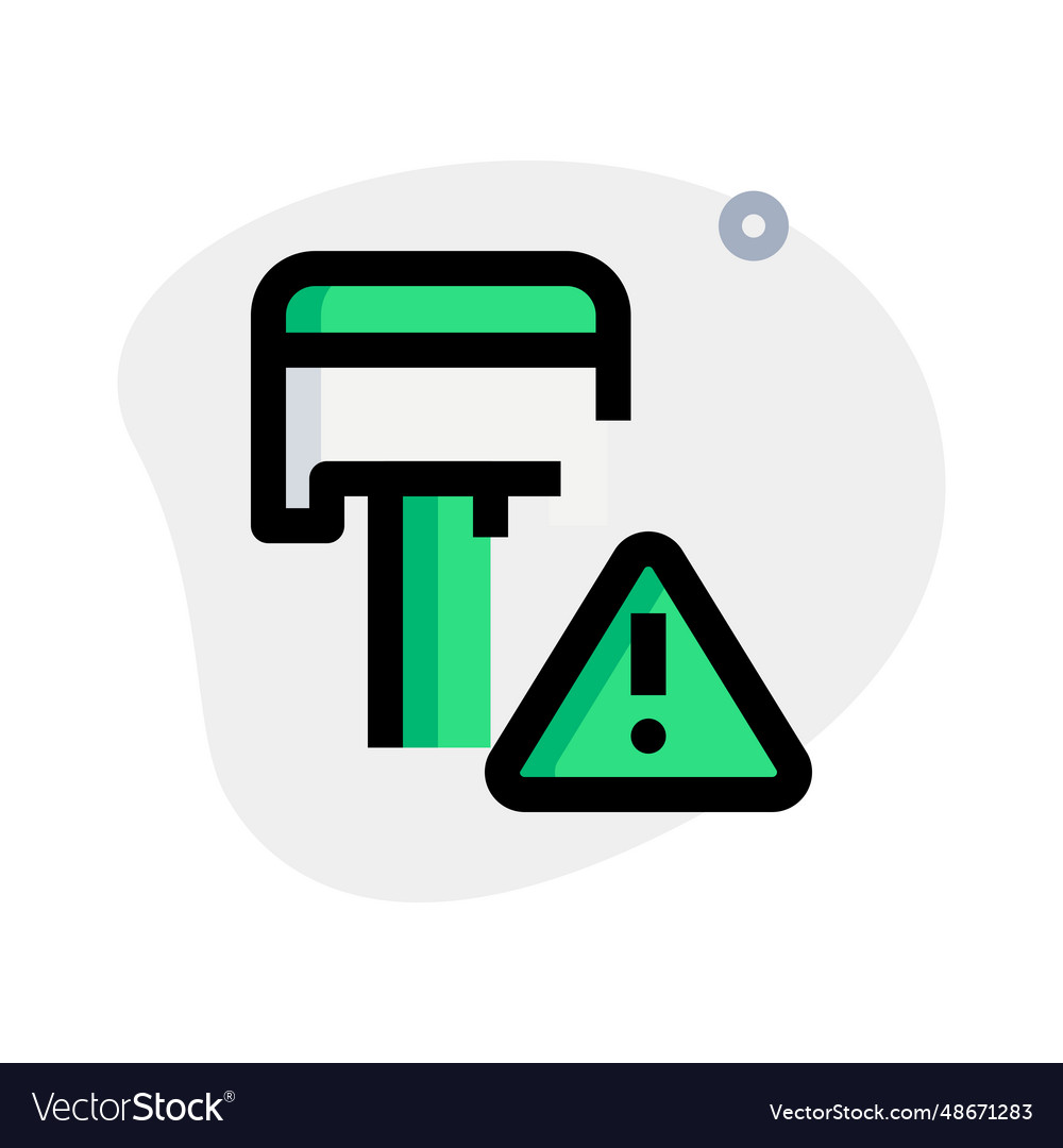 Safety indication activated while installing Vector Image