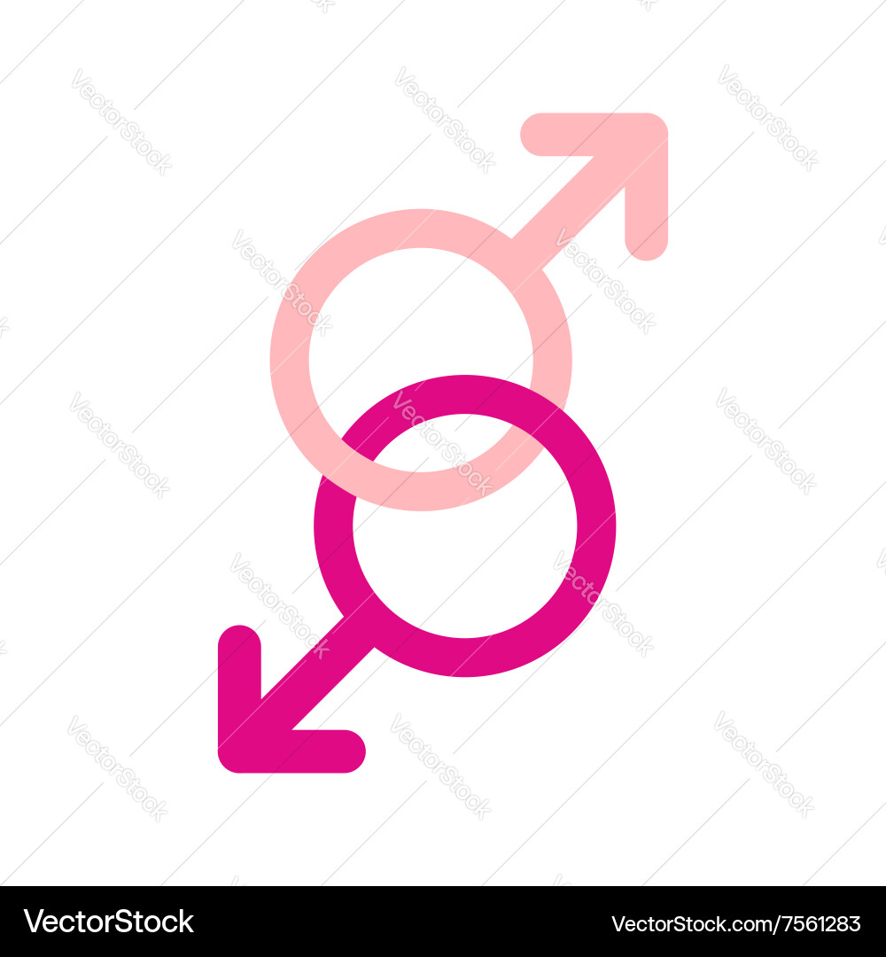 Sign of two men flat icon Royalty Free Vector Image