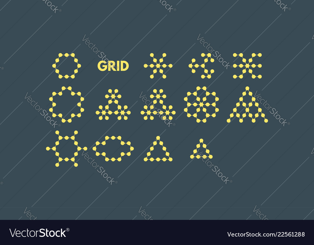 Collection different graphic elements Royalty Free Vector