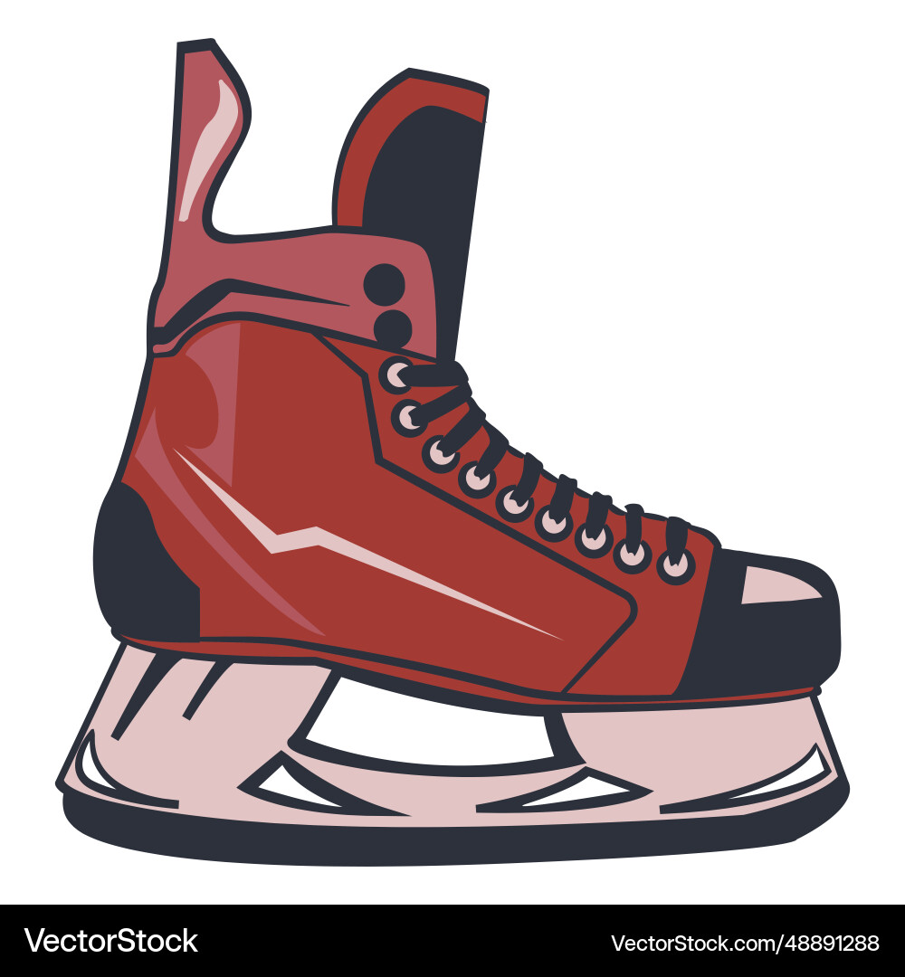 Ice hockey skate Royalty Free Vector Image - VectorStock