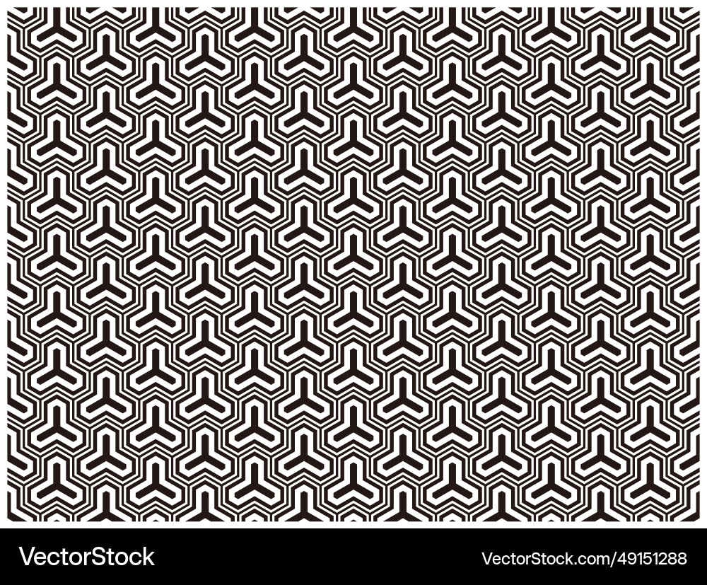 Japanese seamless monochrome vintage pattern Vector Image
