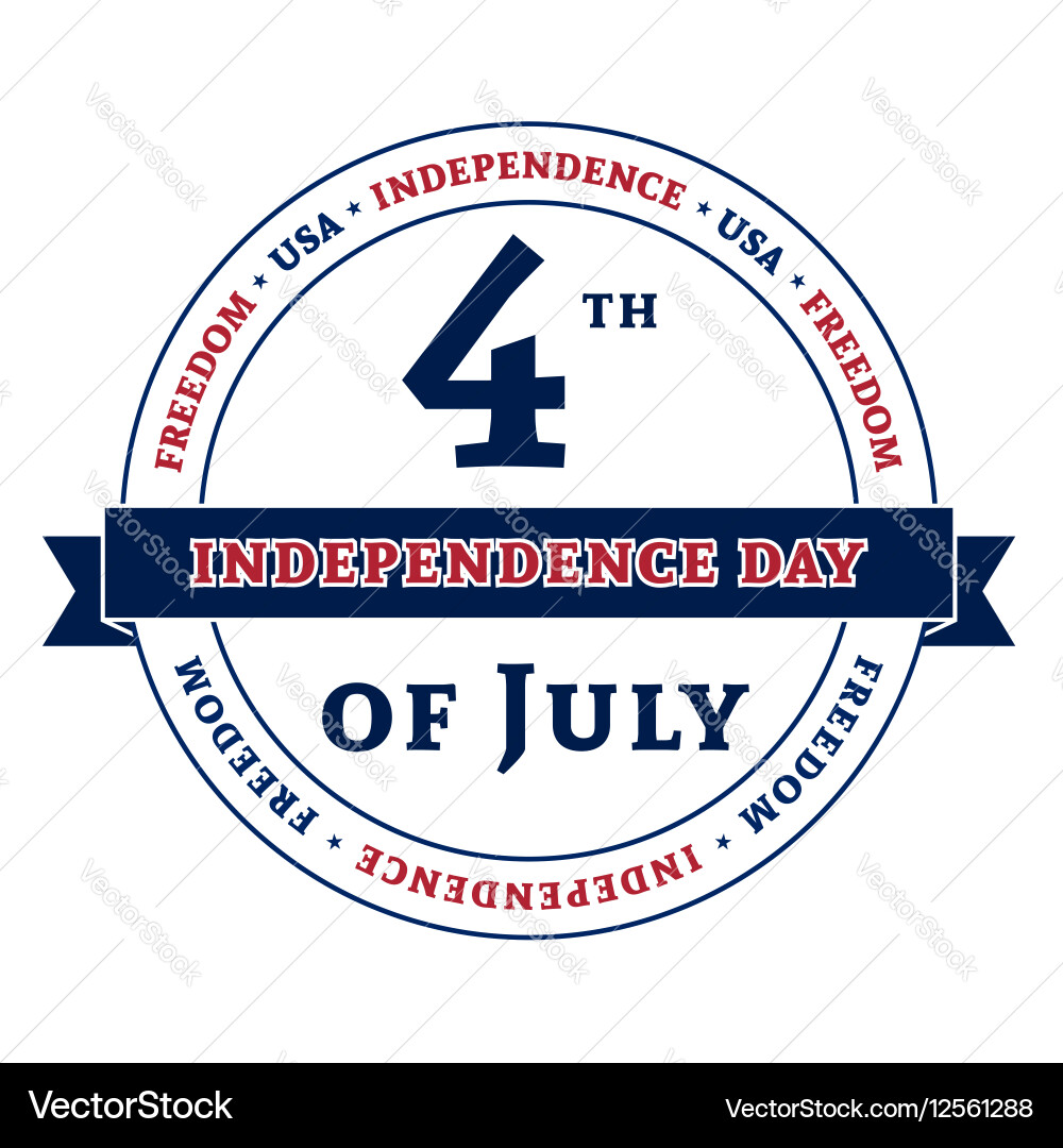 Symbol american independence day celebration Vector Image