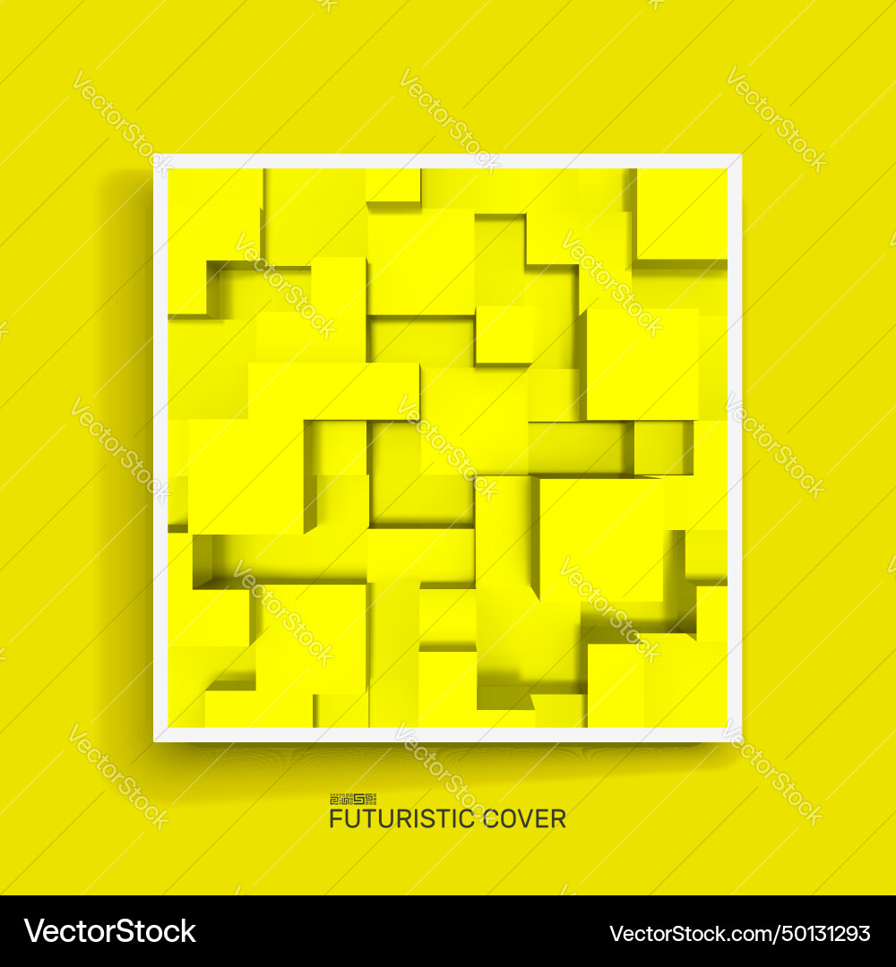 Abstract background of 3d blocks textbook booklet Vector Image