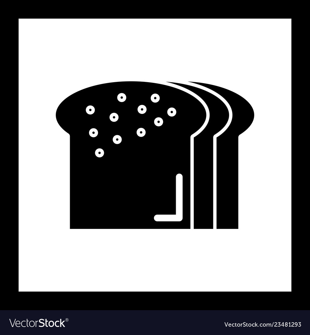 Bread icon Royalty Free Vector Image - VectorStock