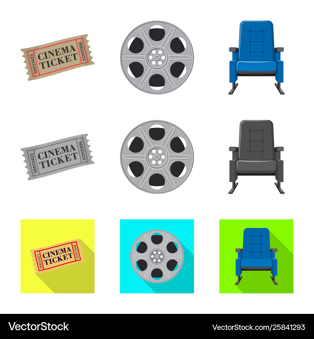 Isolated object television and filming sign Vector Image