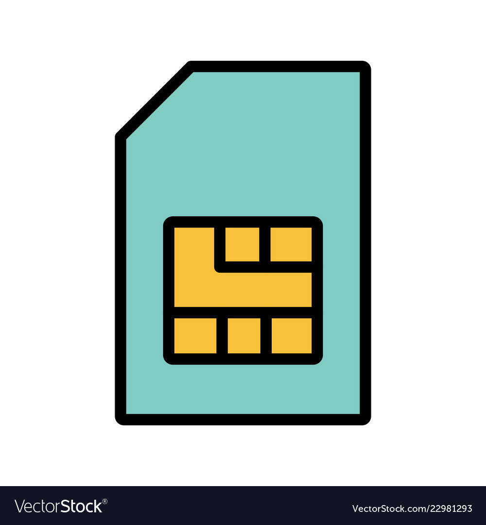 Sim icon Royalty Free Vector Image - VectorStock