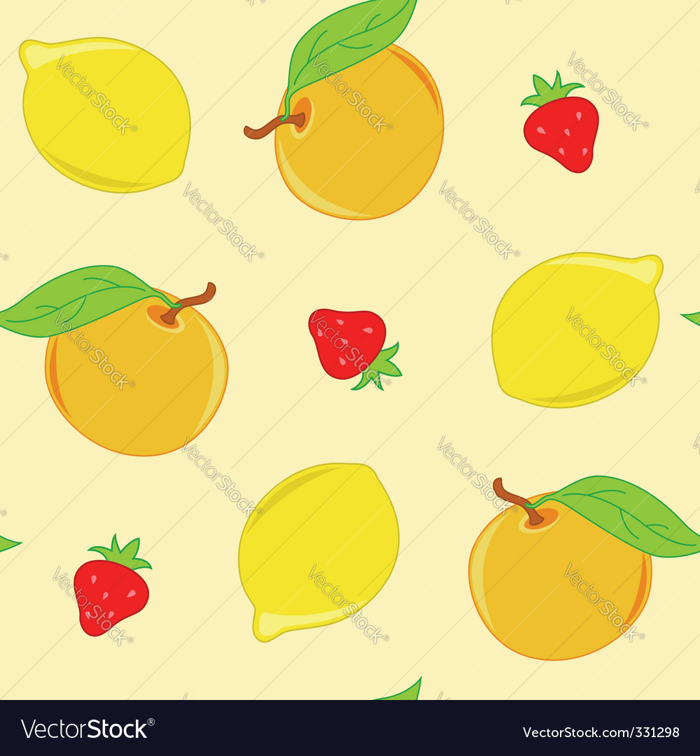 Citrus pattern Royalty Free Vector Image - VectorStock