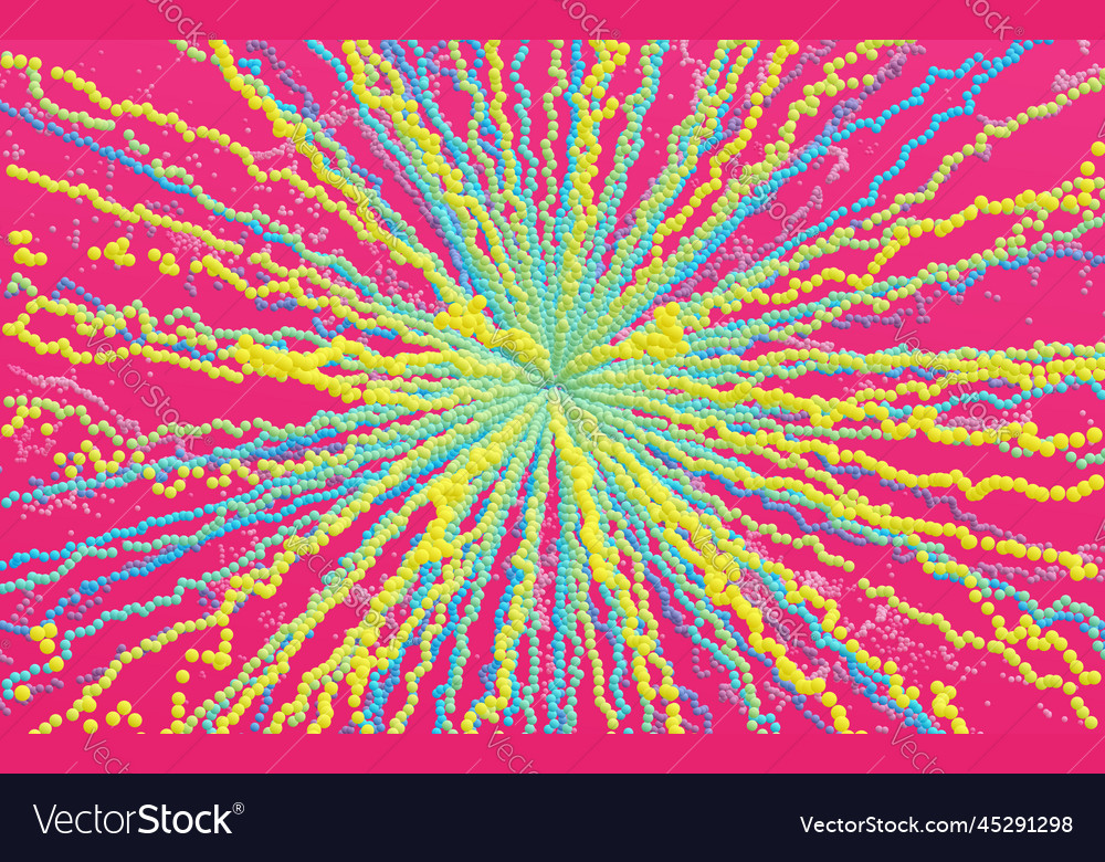 Point explode dynamic emitted particles Royalty Free Vector