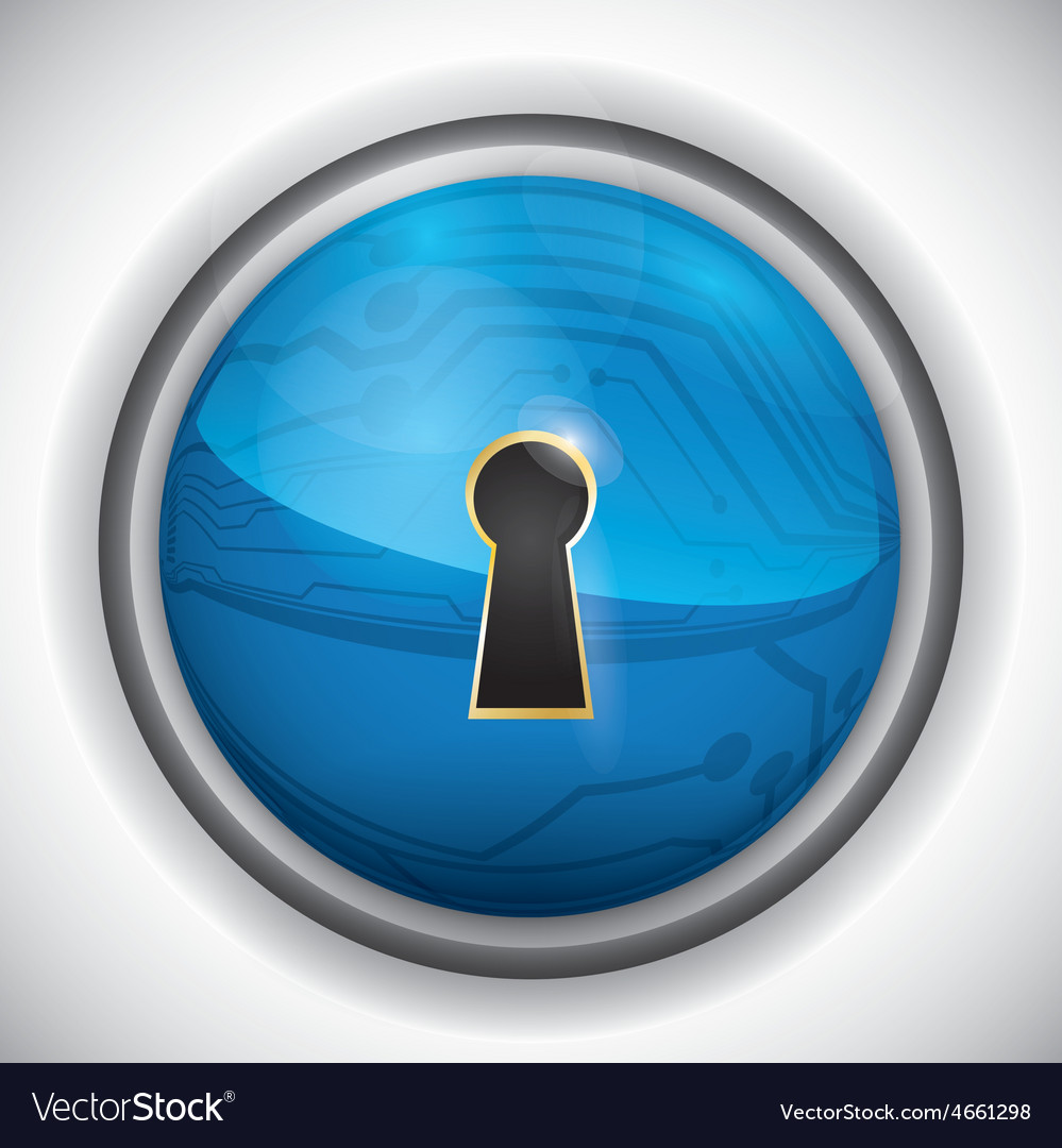 Security system design Royalty Free Vector Image