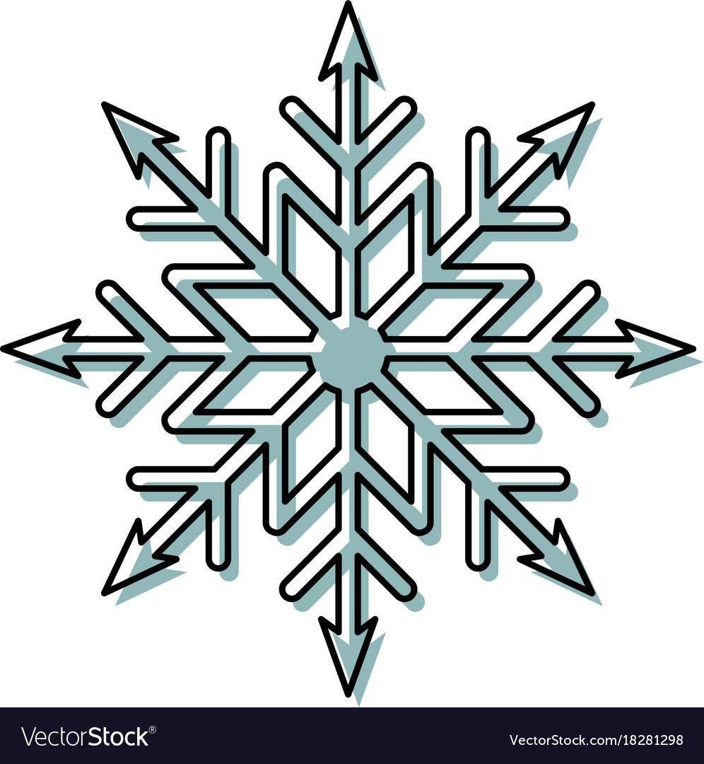 Snowflake Royalty Free Vector Image - VectorStock